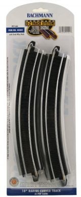 18" Radius Curved HO Scale EZ Track - Hub Hobby