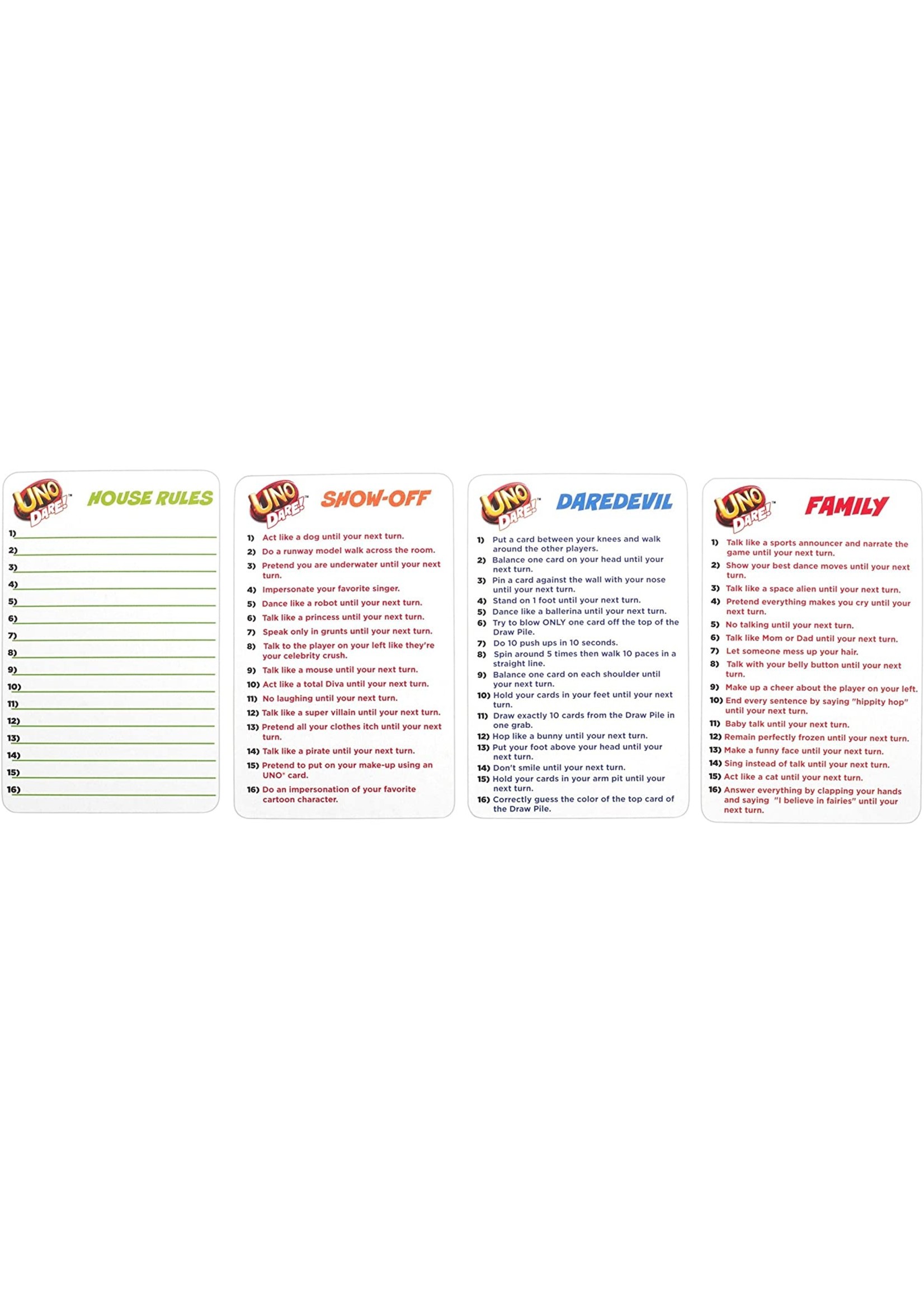 UNO Dare Hub Hobby UNO Dare Hub Hobby