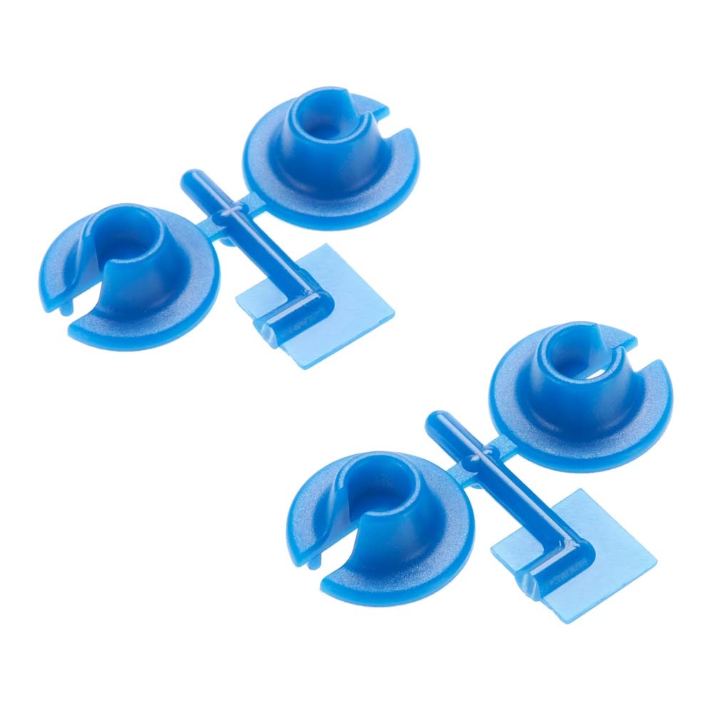 73155 - Lower Shock Spring Cups - Blue - Hub Hobby