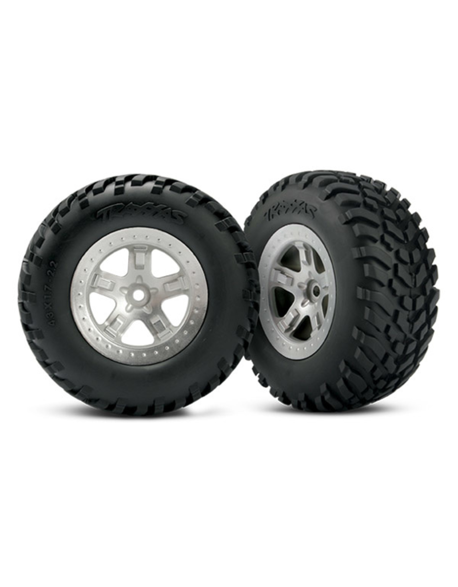 5873 - SCT Satin Chrome Beadlock Style Wheels / SCT Off-road Racing Ti ...