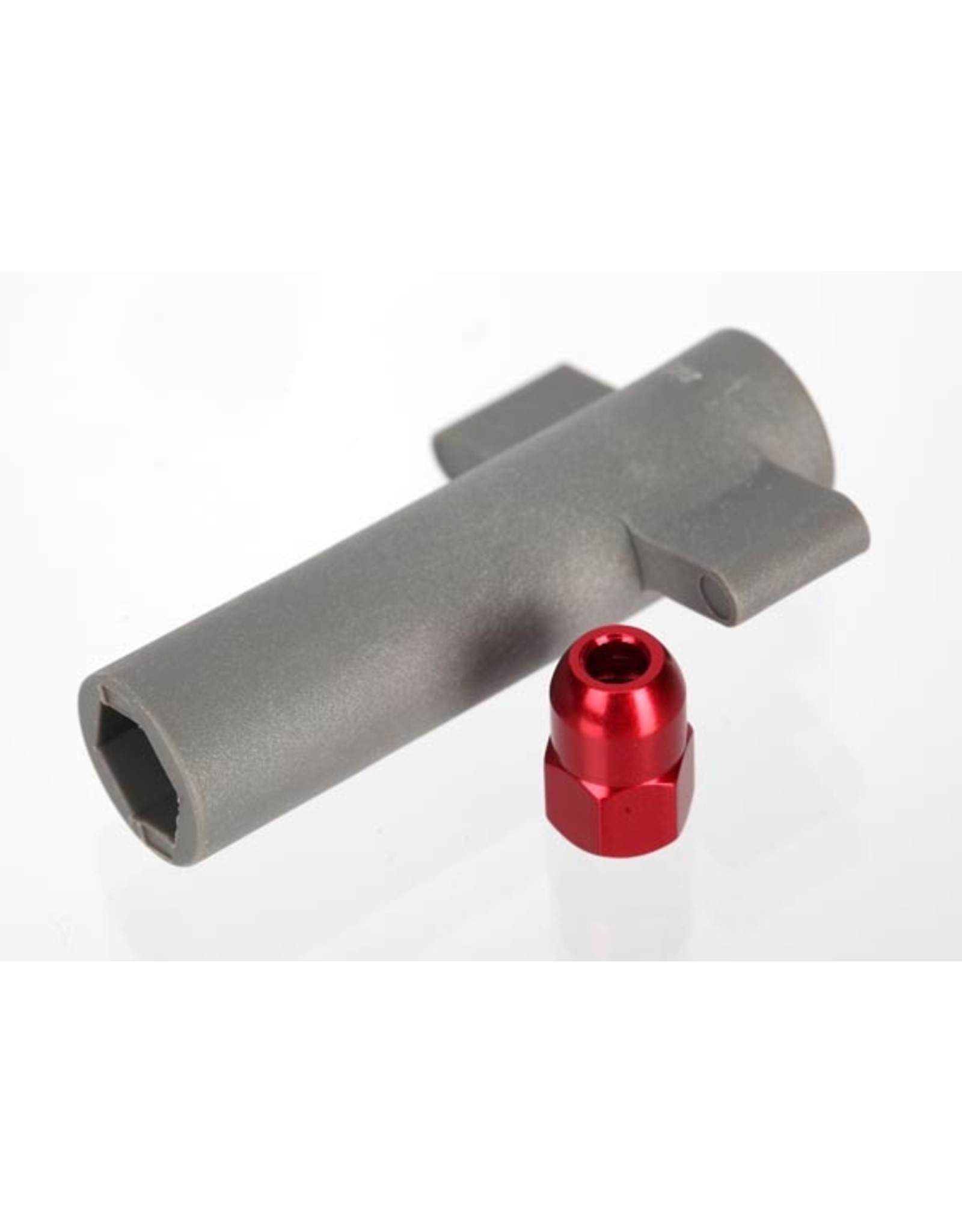 Traxxas 5526R - Aluminum Antenna Crimp Nut - Red - Hub Hobby