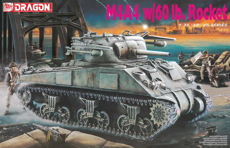 Dragon Models 6041 - 1/35 M4A4 w/60lb Rocket Model Kit - Hub Hobby