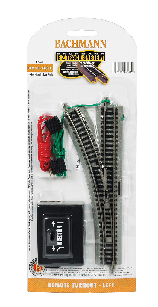Bachmann 44861 - Remote Turnout - Left - N Scale EZ Track - Hub Hobby