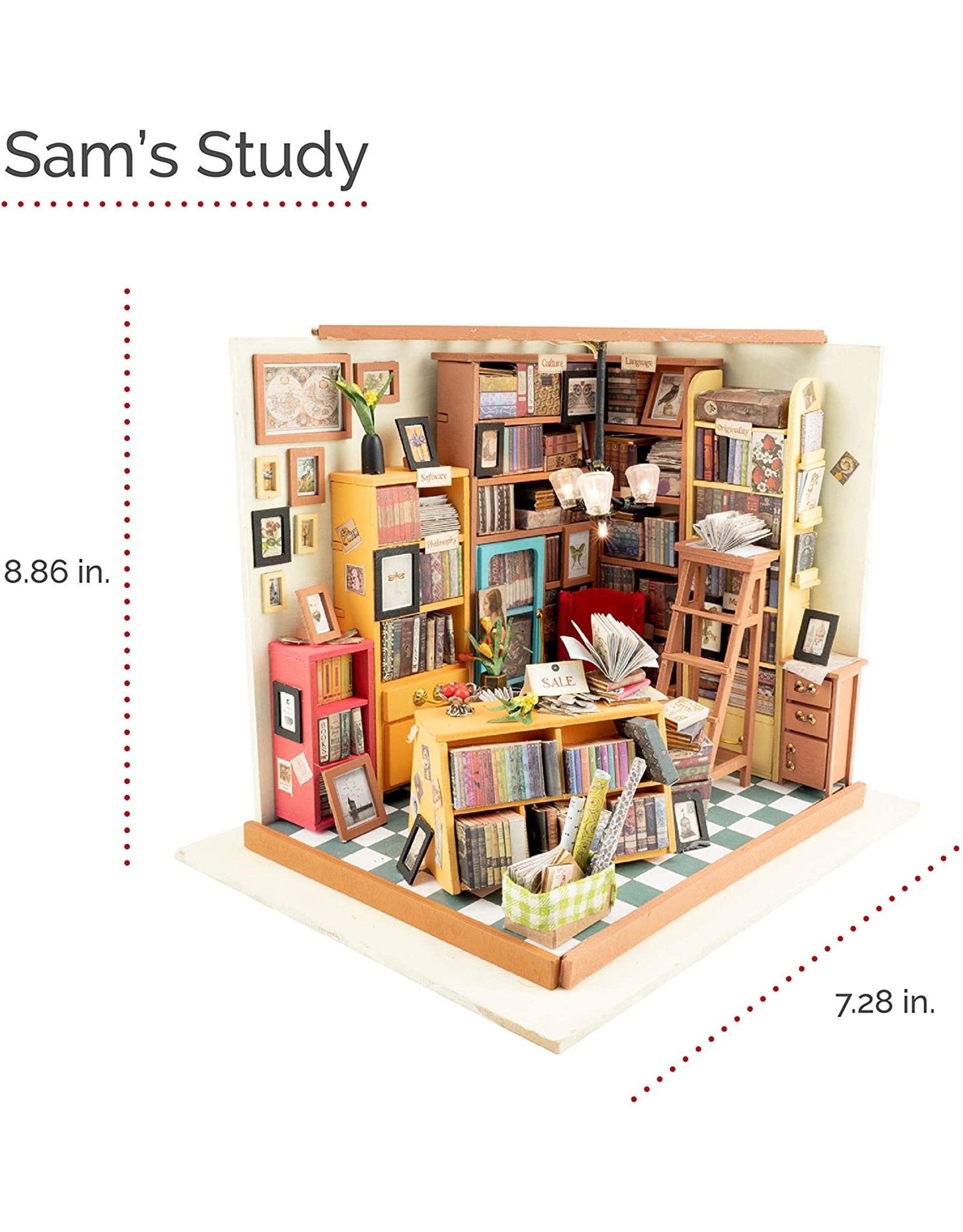 Hands Craft - Sam's Study DIY Miniature - Hub Hobby