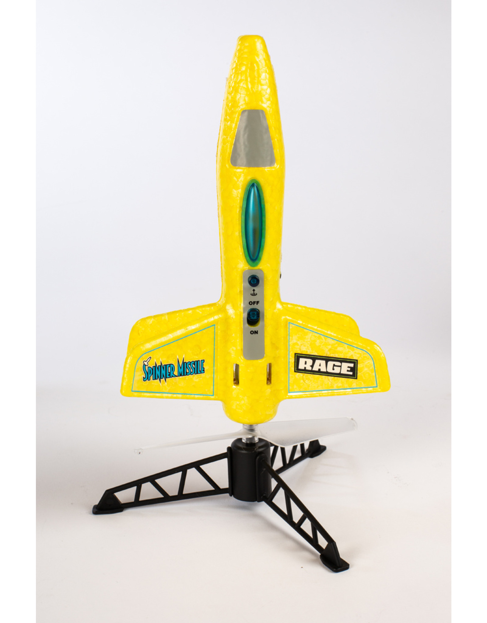 Rage RC 4130Y - Spinner Missile Electric Free-Flight Rocket - Yellow ...