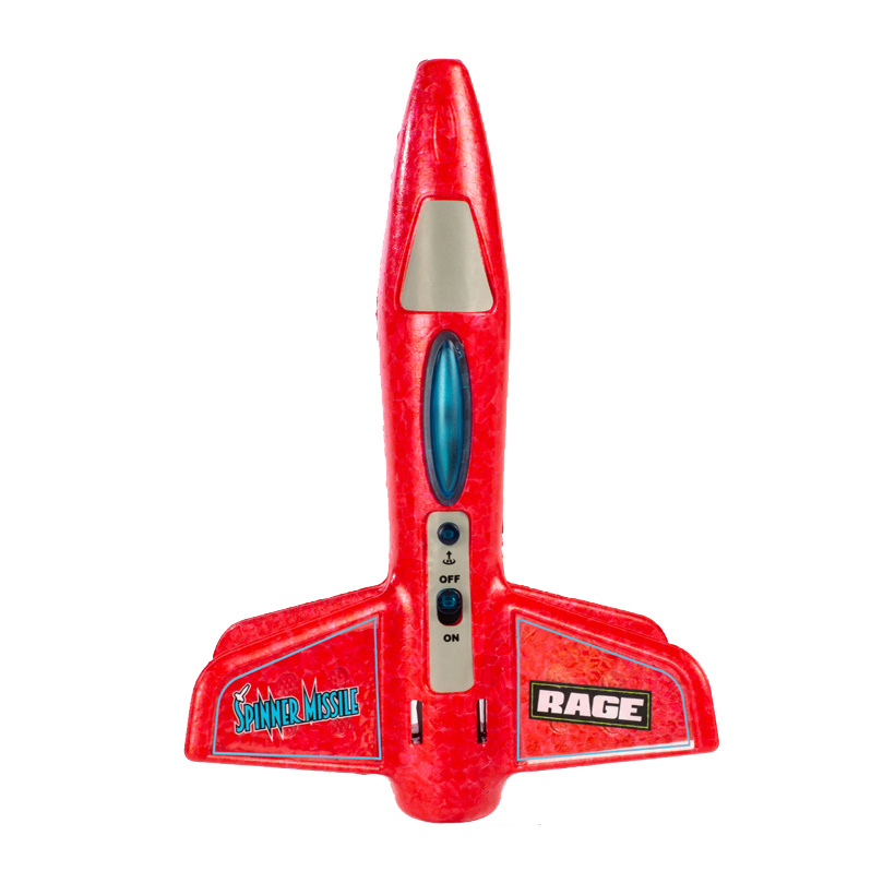 Rage RC 4130R - Spinner Missile Electric Free-Flight Rocket - Red - Hub ...