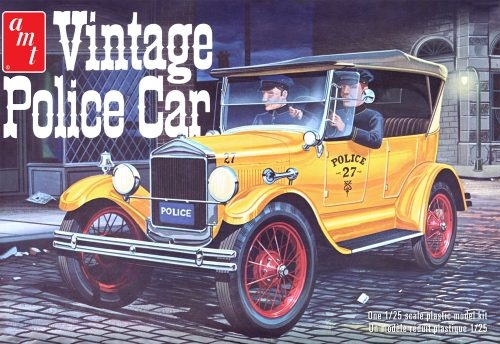 AMT 1182 - 1/25 1927 Ford Model T Vintage Police Car Plastic Model Kit ...