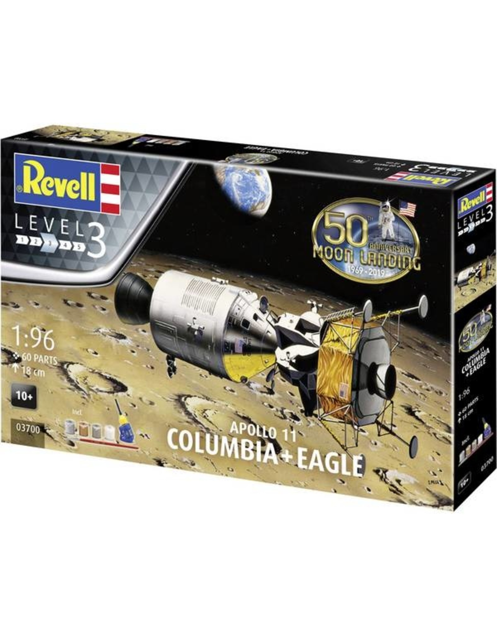 Revell 3700 - 1/96 Apollo 11 Columbia & Eagle Plastic Model Kit - Hub Hobby