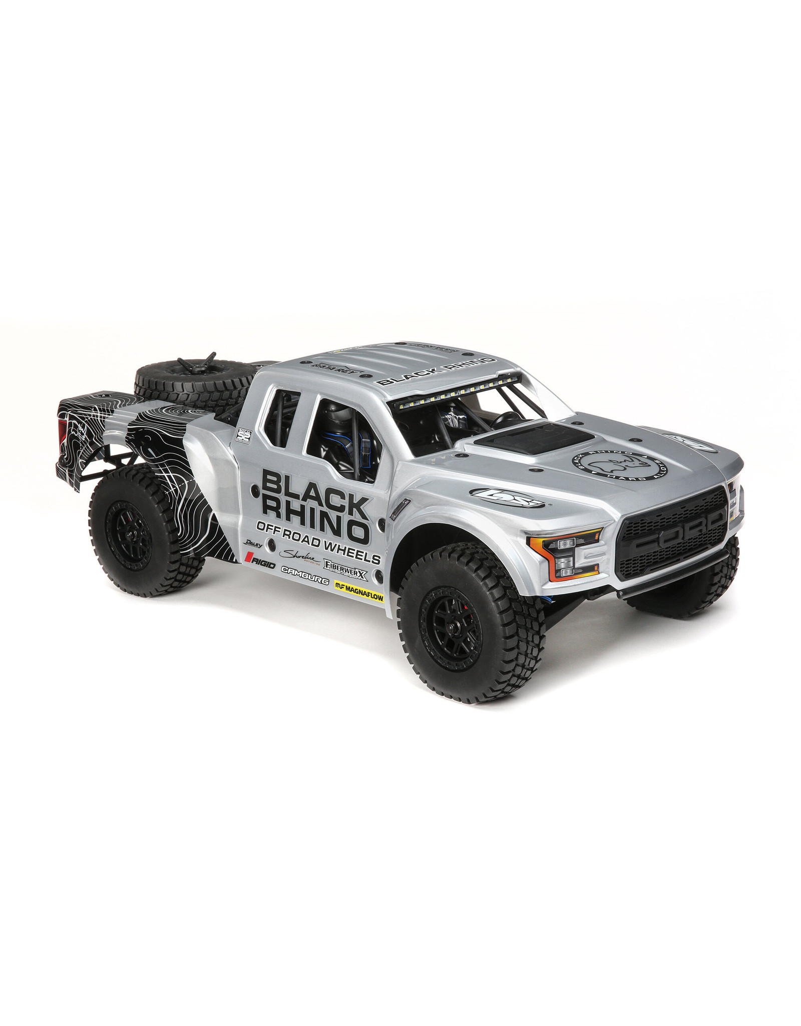 LOS03020V2T2 - 1/10 Black Rhino Ford Raptor Baja Rey 4WD Brushless RTR ...