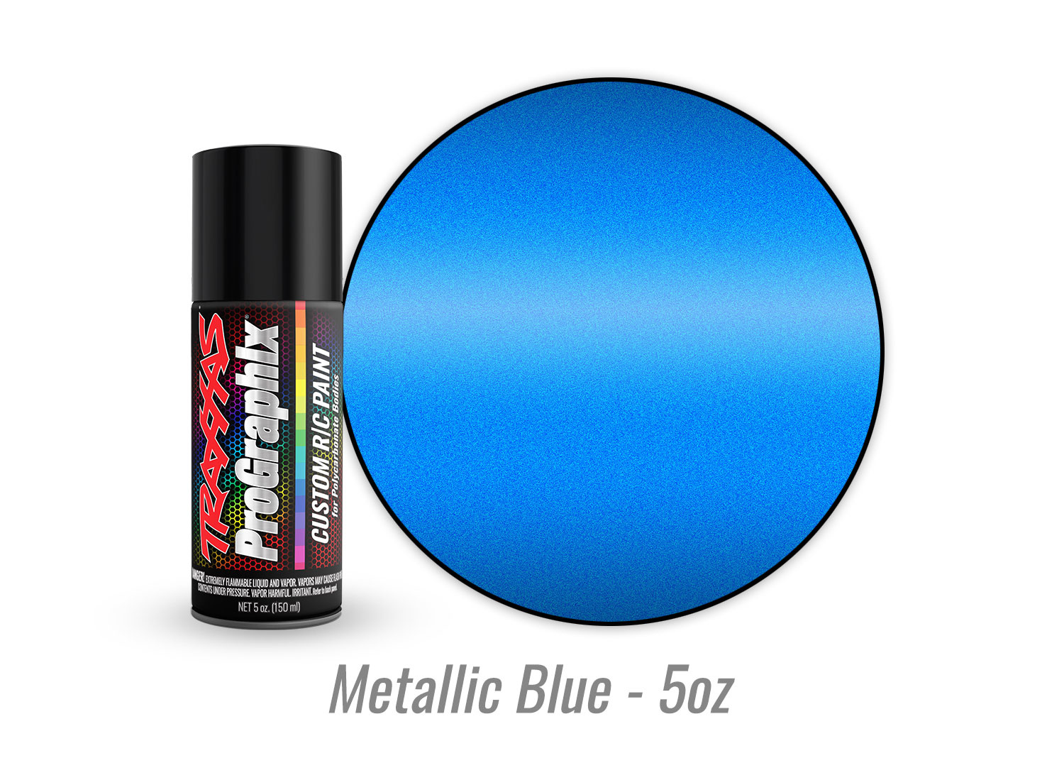 Traxxas 5074 - Metallic Blue - 5oz - Polycarbonate Spray - Hub Hobby