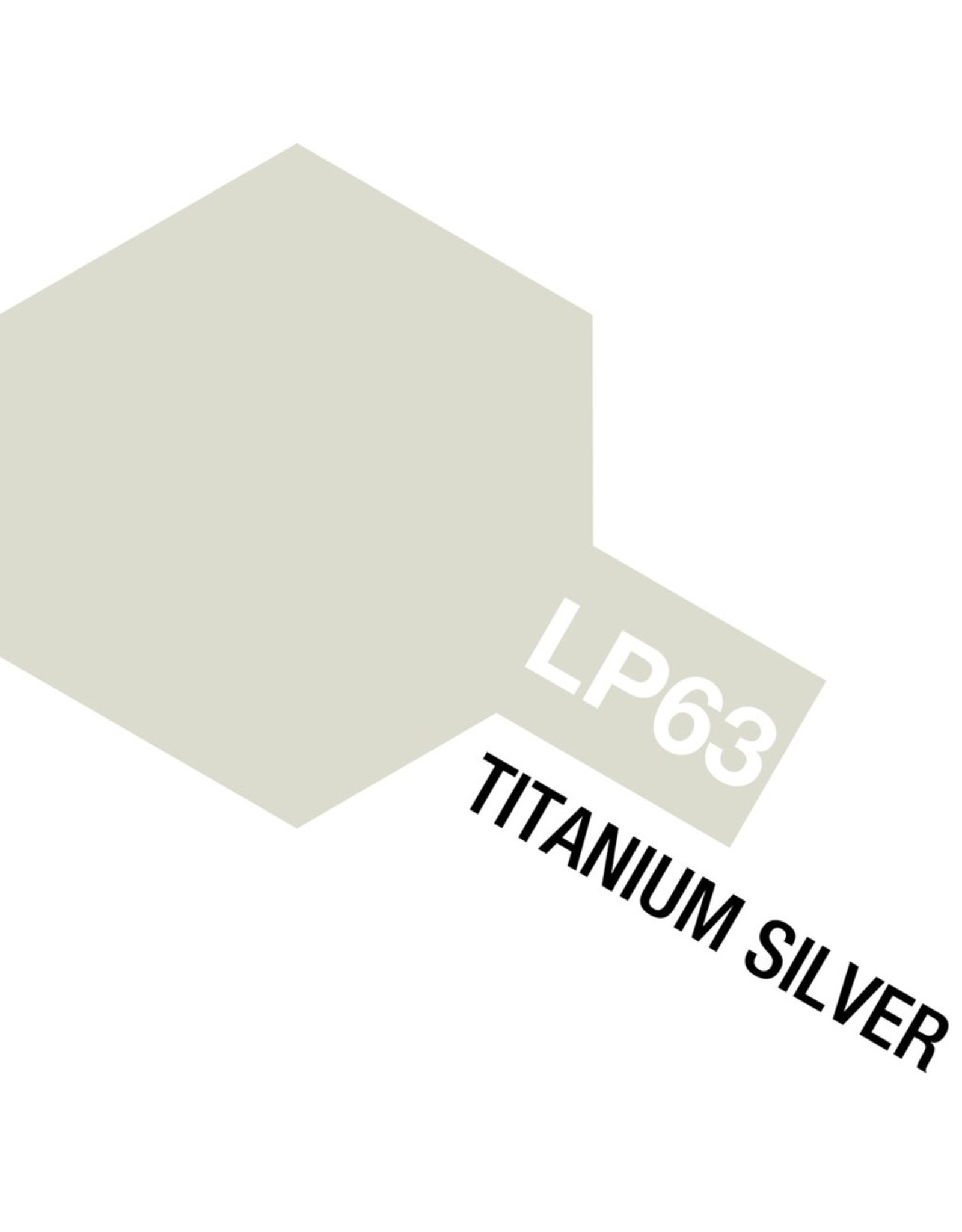 Tamiya 82163 - LP-63 Titanium Silver Lacquer Paint 10ml - Hub Hobby