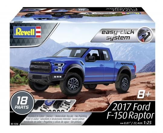 Revell 1236 - 1/25 2017 Ford F-150 Raptor Plastic Model Kit - Hub Hobby