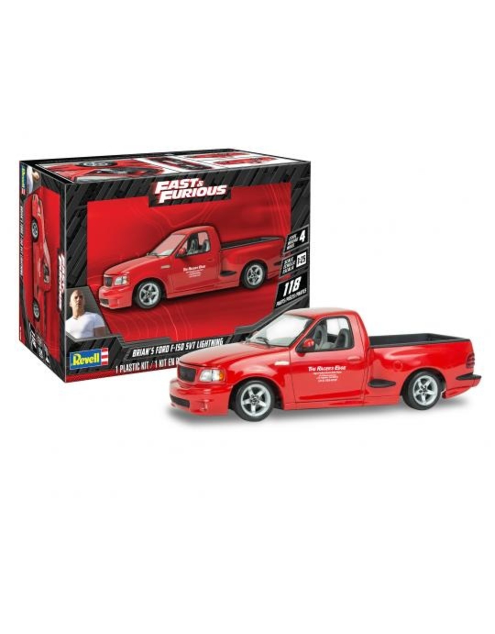 Revell 4499 - 1/25 Fast N Furious F-150 SVT Lightning Model Kit - Hub Hobby