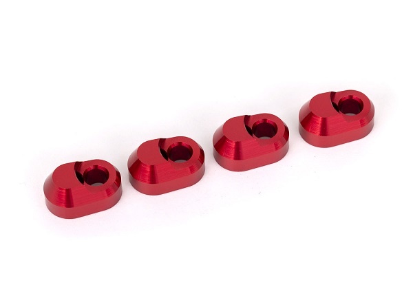 Traxxas 7743-RED - Aluminum Suspension Pin Retainer - Red - Hub Hobby