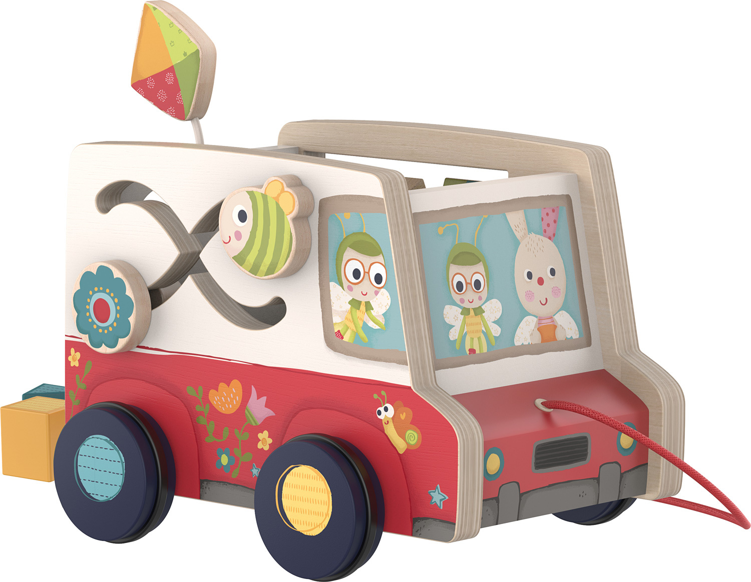 Bababoo - Friends On Tour Pull Along Toy - Hub Hobby