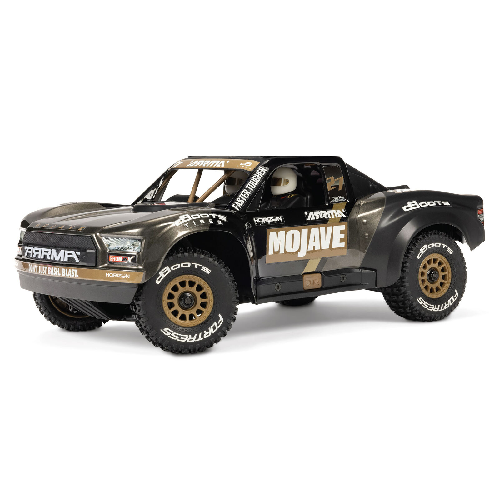 Arrma ARA2304T1 - 1/18 Mojave GROM 4X4 223S BLX Truck - Black - Hub Hobby