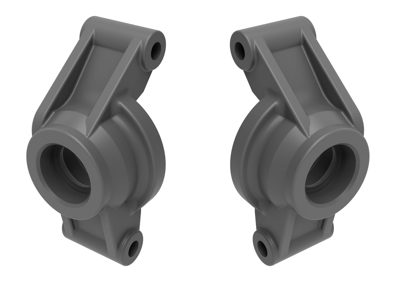 Traxxas 10752-GRAY - Mini Maxx Stub Axle Carriers, Rear - Gray - Hub Hobby