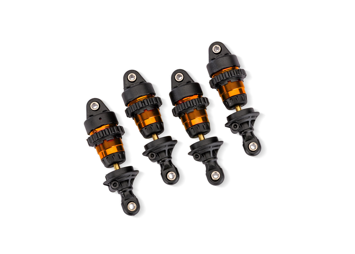 Traxxas 10865-ORNG - Aluminum Mini GTR Short Shocks (4) - Orange - Hub ...
