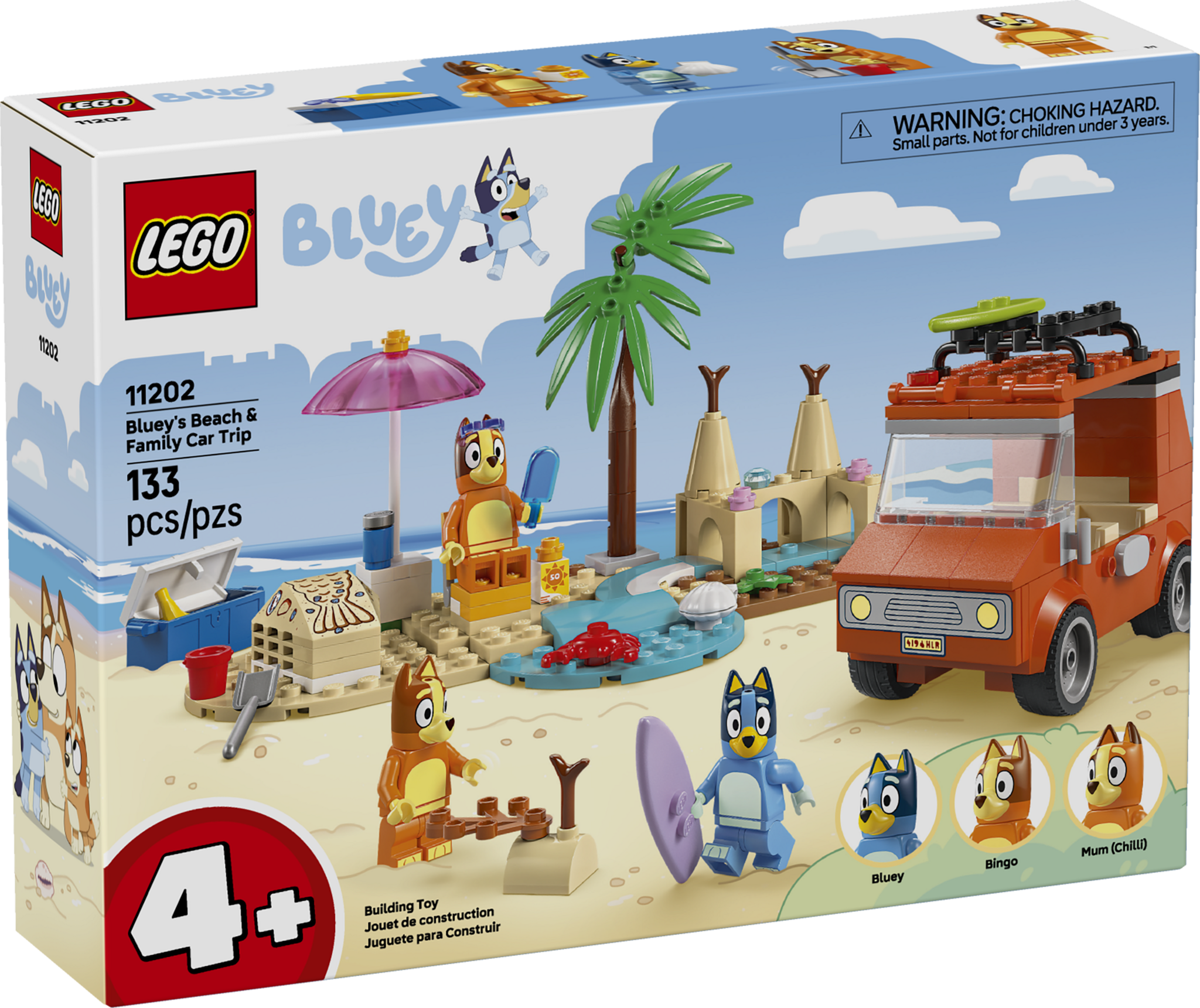 LEGO Bluey 11202 - Bluey's Beach & Family Car Trip - Hub Hobby