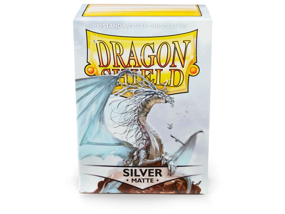 Dragon Shield: SILVER Matte (100) - Recess Games LLC