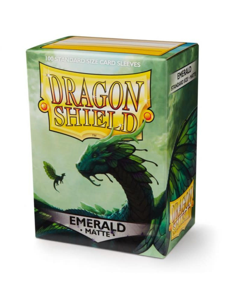 Emerald Matte Dragon Shield (100) - Recess Games LLC