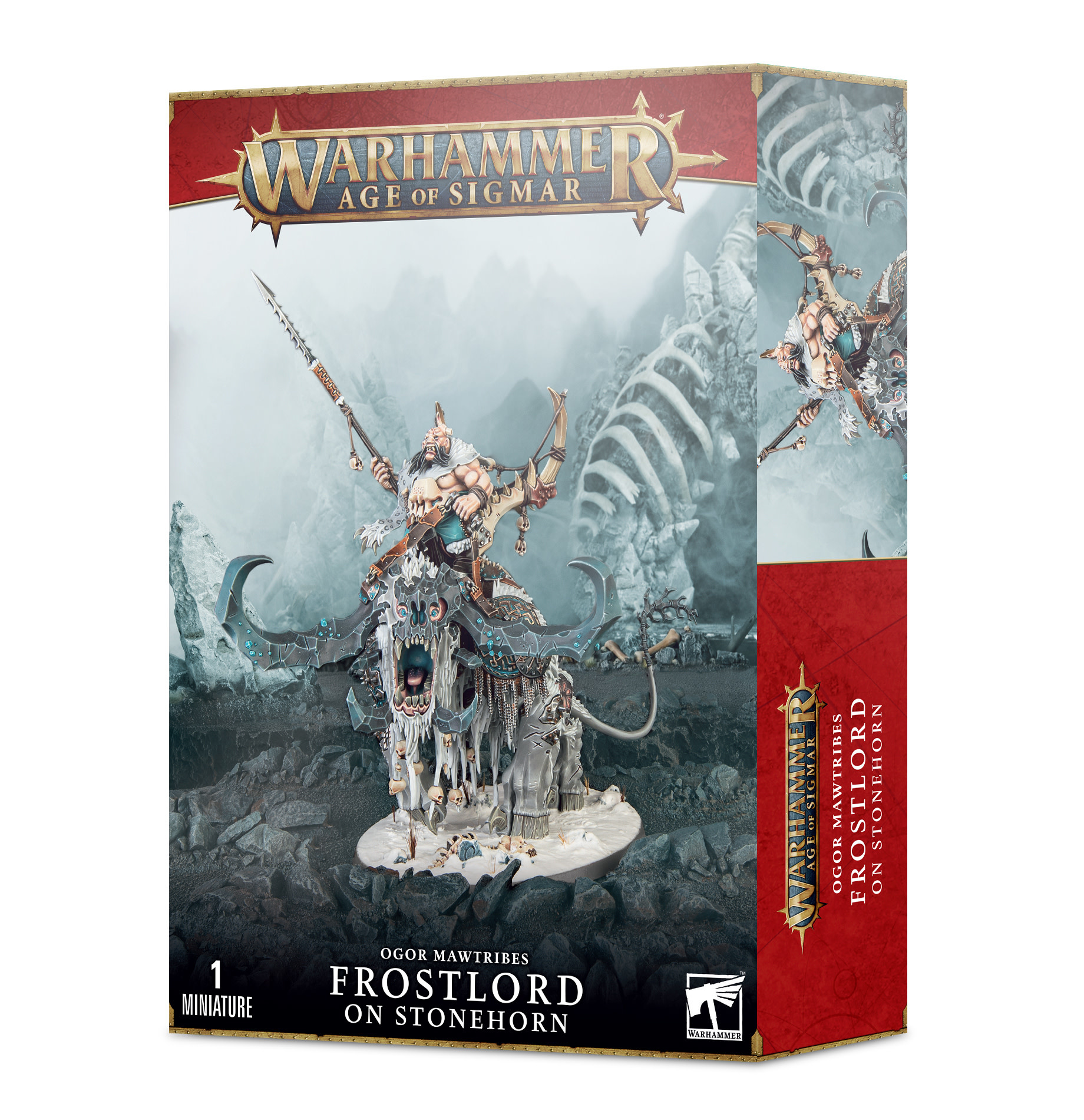Ogor Mawtribes Frostlord on Stonehorn - Recess Games LLC