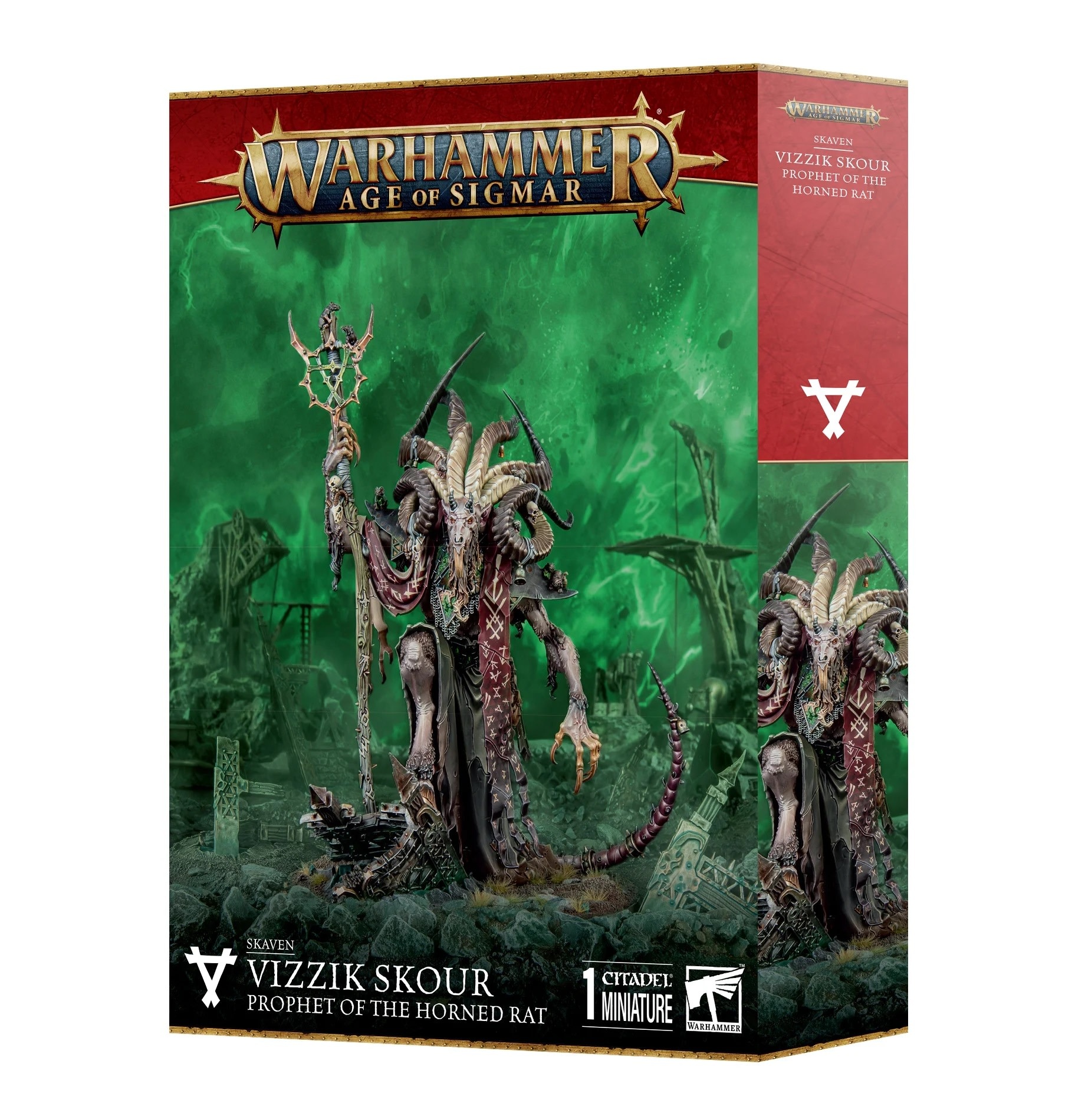 Vizzik Skour Prophet of the Horned Rat - Recess Games LLC