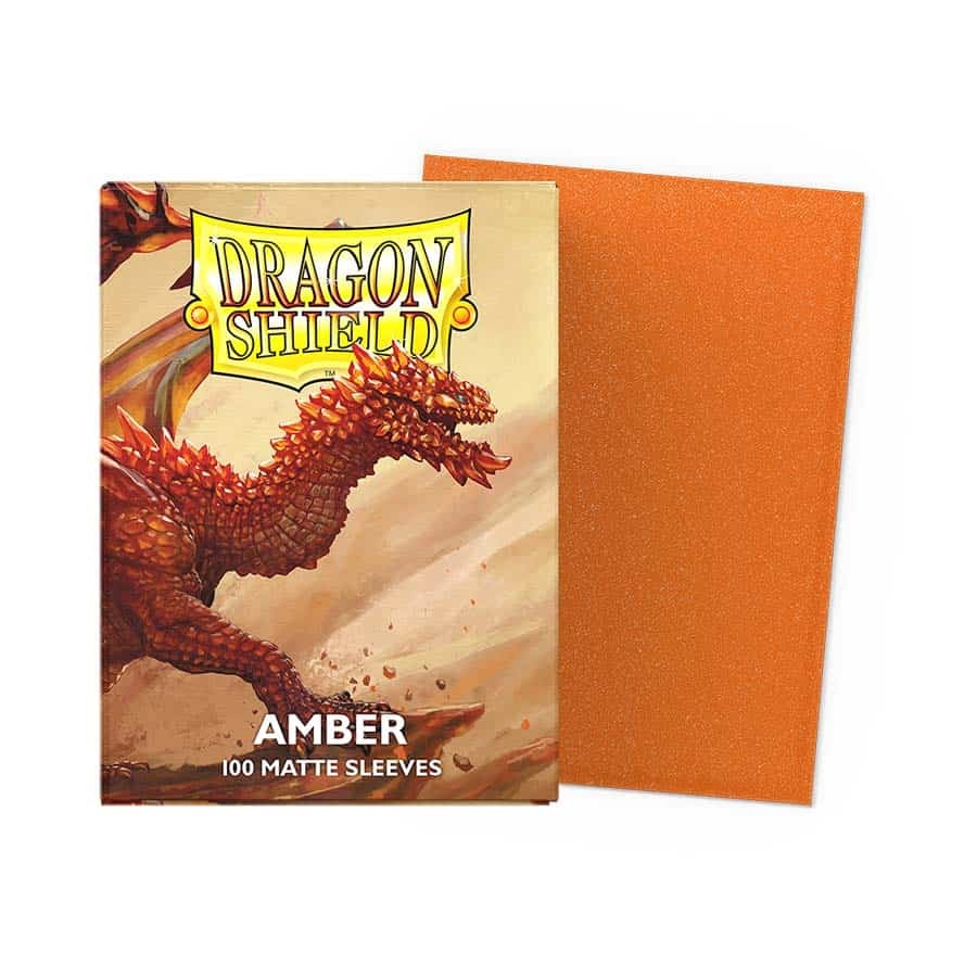 Dragon Shield Matte Amber (100) - Recess Games LLC