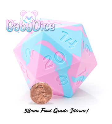 EPIC 58mm Silicone d20 Baby Dice - Recess Games LLC
