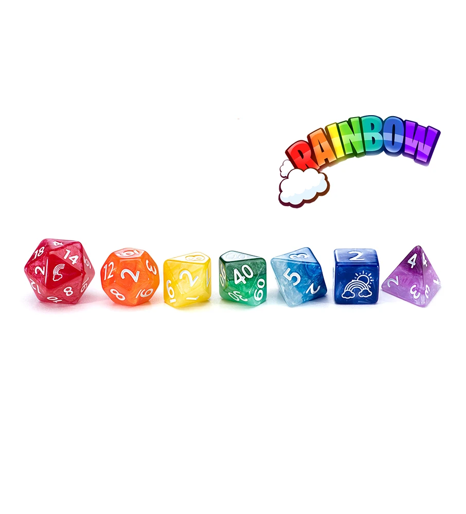 Sui Generis Dice - 'Rainbow' - Recess Games LLC