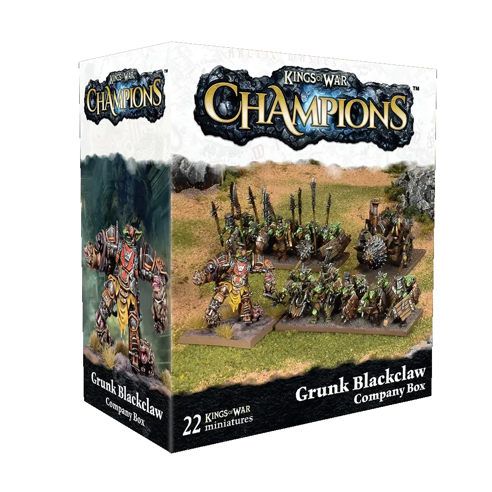 Kings of War Champions Grunk Blackclaw Company Box - Recess Games LLC