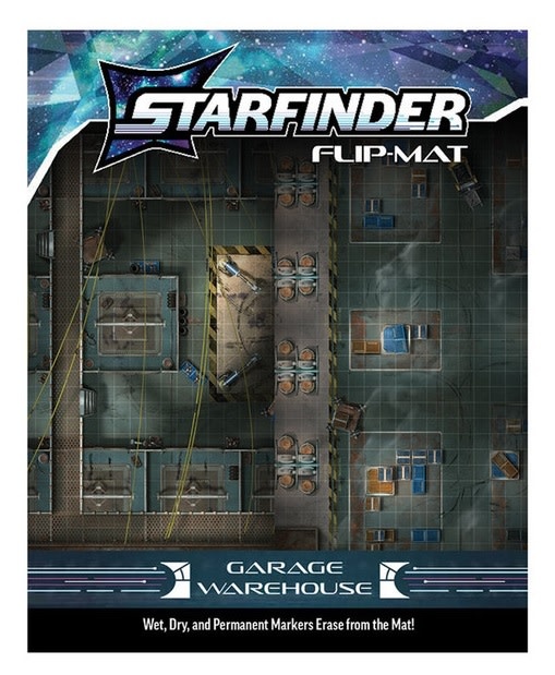 Starfinder RPG: Flip-Mat - Garage Warehouse - Recess Games LLC