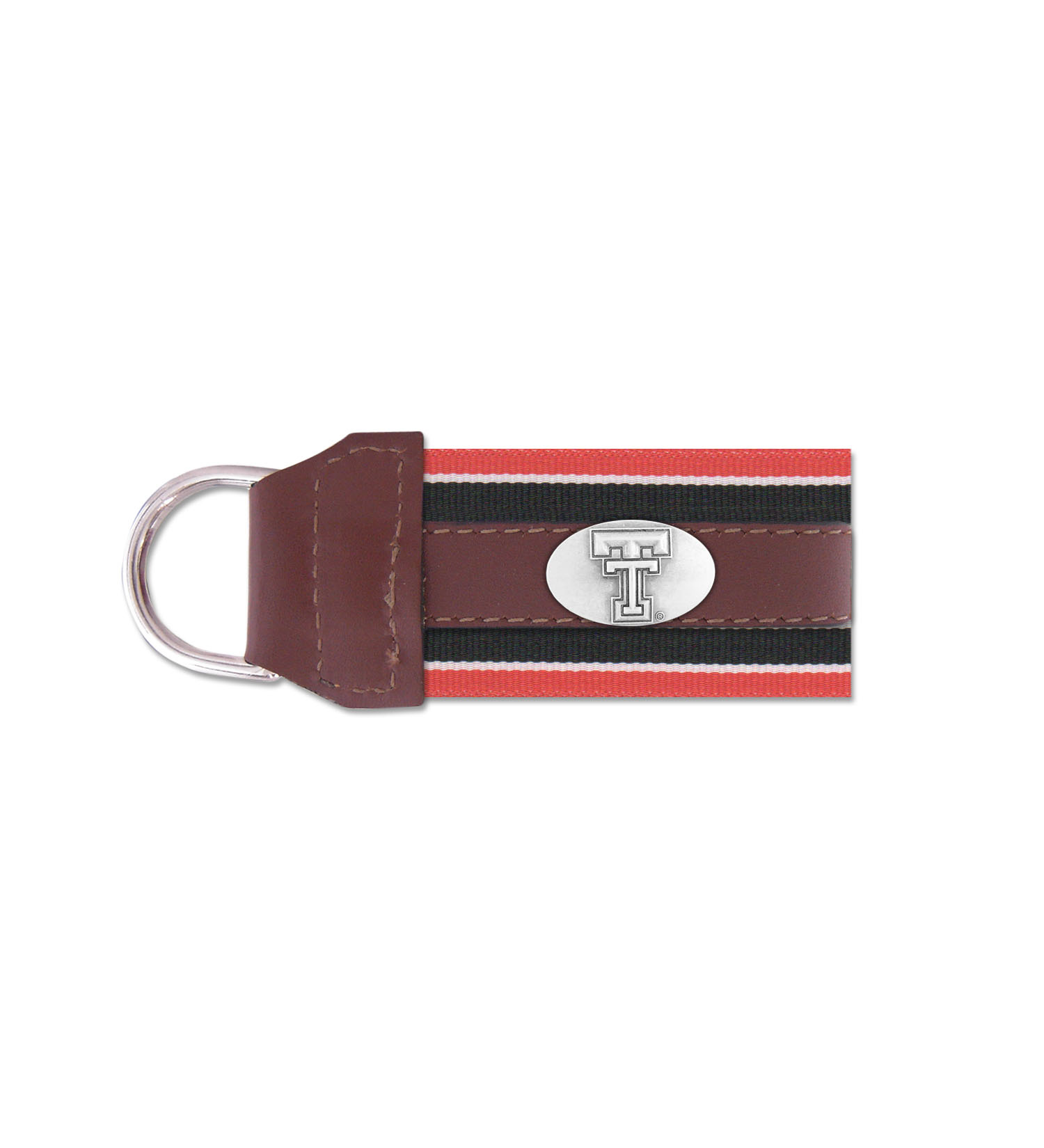 Grosgrain Ribbon Leather Concho Key Fob - The Matador