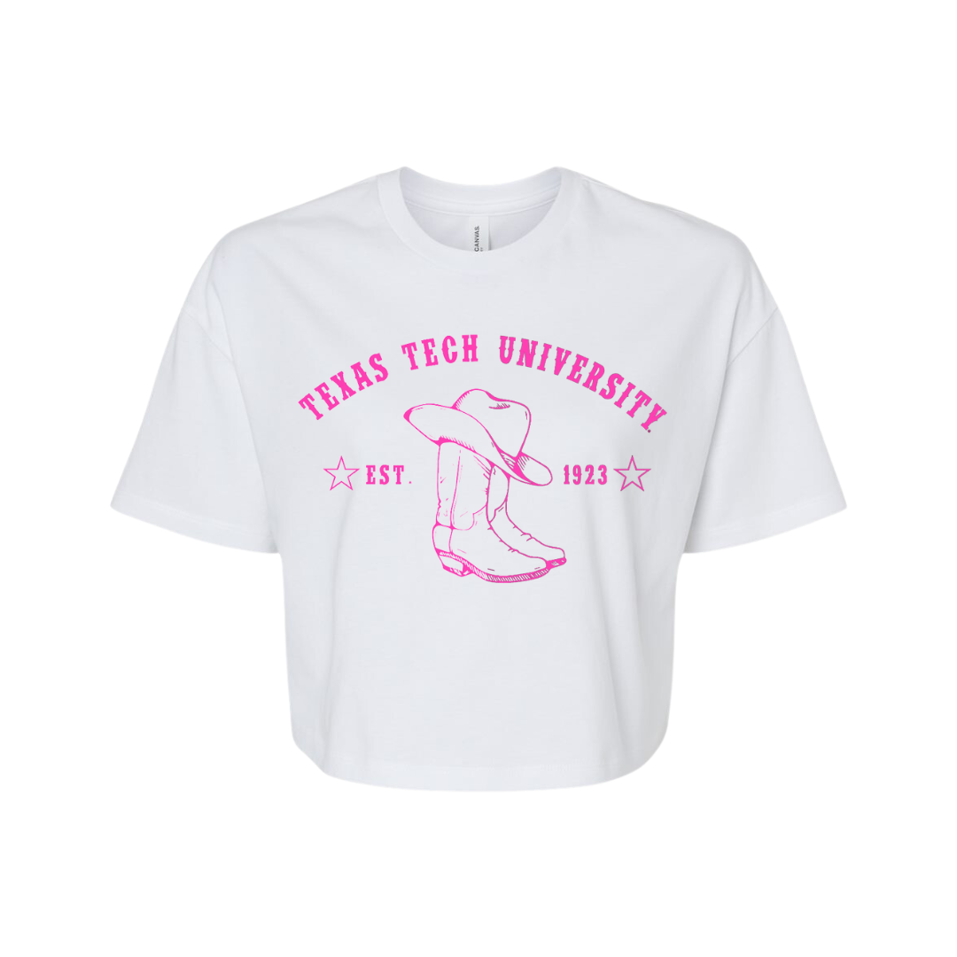 Cowboy Texas Tech Crop Tee - The Matador