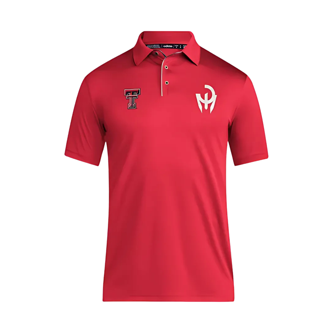 Adidas x Patrick Mahomes Texas Tech Red Raiders Team Polo - The Matador