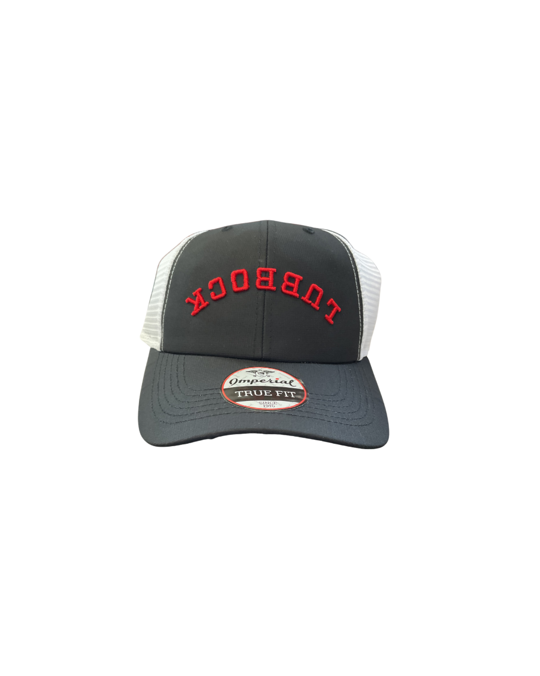Lubbock Upside Down Structured Trucker Cap - Black/White - The Matador