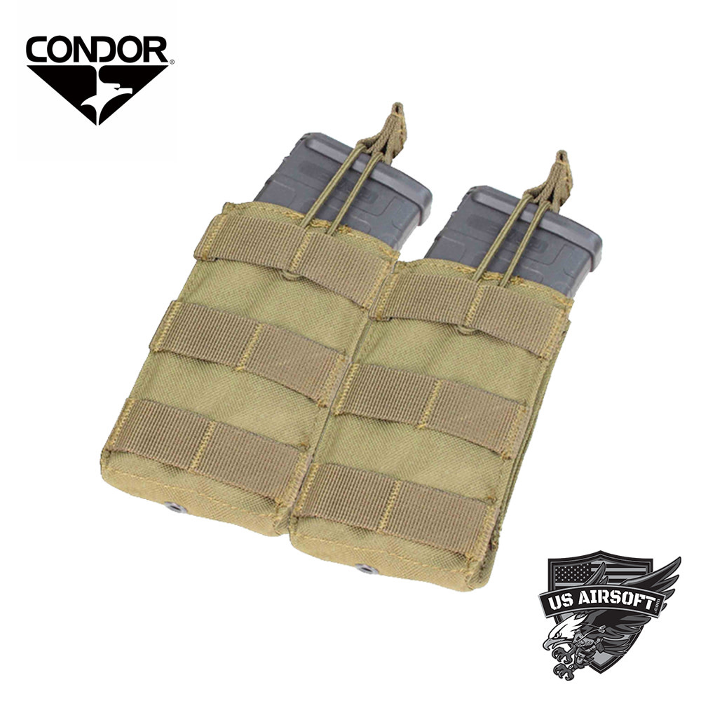 Condor Double Open Top M4 Mag Pouch (MA19) - US Airsoft, Inc.