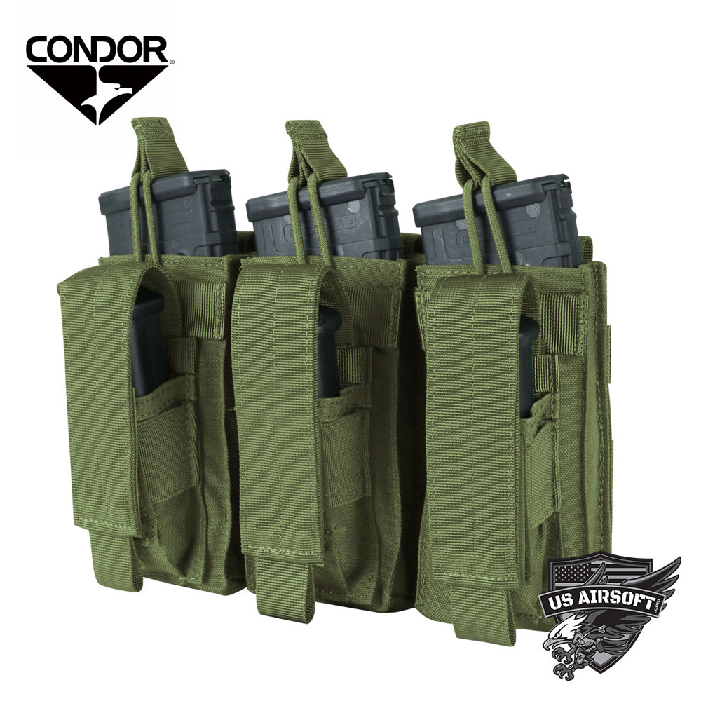 Condor Triple Kangaroo Mag Pouch M4/Pistol (MA55) - US Airsoft, Inc.
