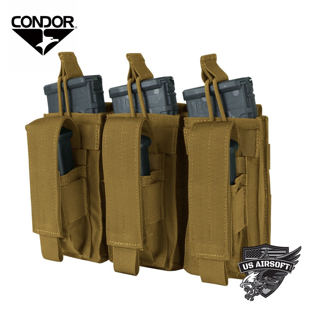 Condor Triple Kangaroo Mag Pouch M4/Pistol (MA55) - US Airsoft, Inc.