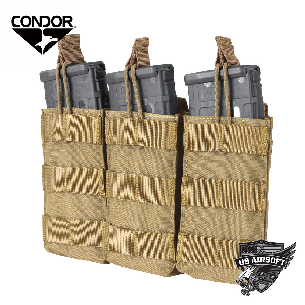Condor Triple Open-Top M4 Mag Pouch (MA27) - US Airsoft, Inc.