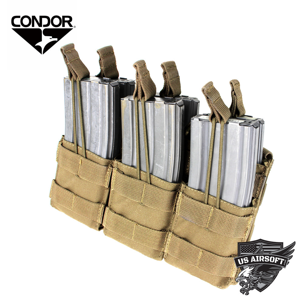 Condor Triple Stacker Open-Top M4 Mag Pouch (MA44) - US Airsoft, Inc.