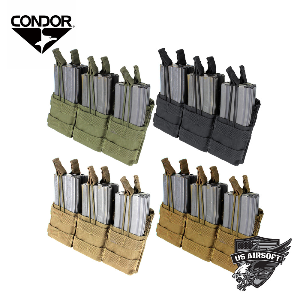 Condor Triple Stacker Open-Top M4 Mag Pouch (MA44) - US Airsoft, Inc.