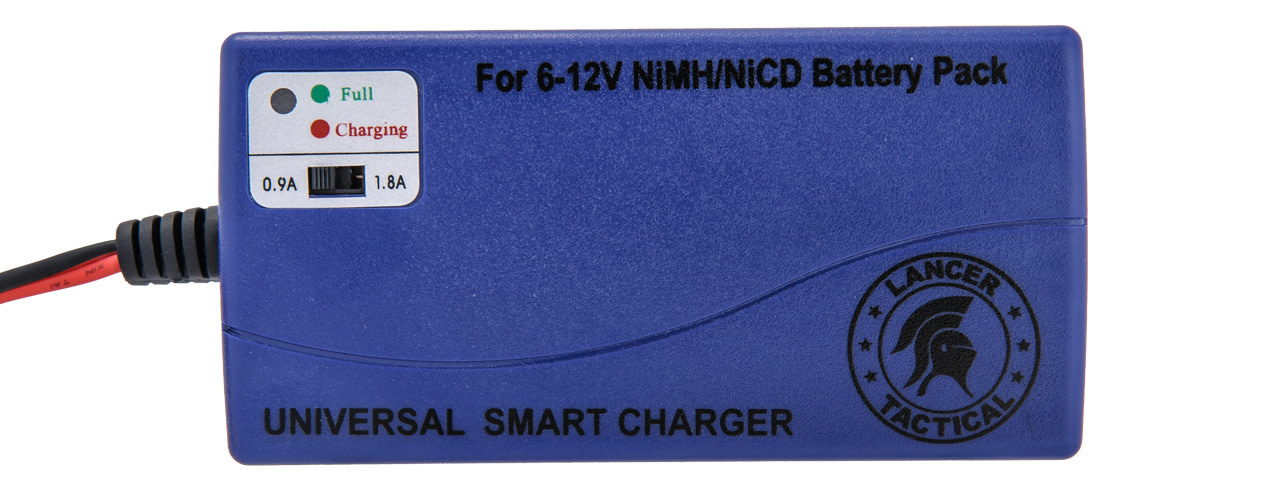 LANCER TACTICAL PREMIUM BATTERY SMART CHARGER FOR 6-12V NIMH/NICD - US ...
