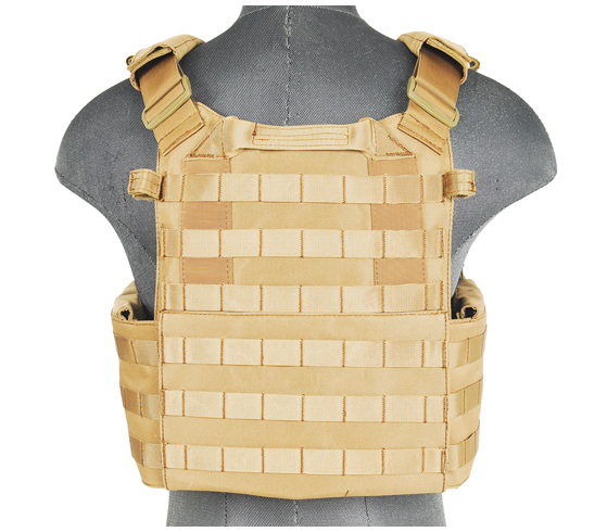 Lancer Tactical CA-311T2N 1000D Nylon Airsoft Molle Plater Carrier (Tan ...