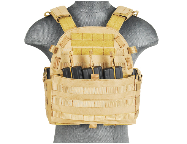 Lancer Tactical CA-311T2N 1000D Nylon Airsoft Molle Plater Carrier (Tan ...