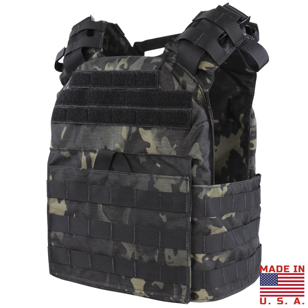 Condor CYCLONE PLATE CARRIER WITH MULTICAM BLACK® - US Airsoft, Inc.