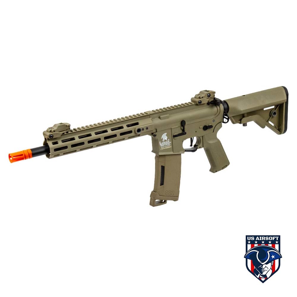 Lancer Tactical Gen 3 M-LOK 10" Airsoft M4 AEG (Color: Tan) - US ...