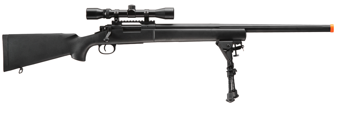 Lancer Tactical High FPS M24 Bolt Action Spring Powered Sniper Rifle w ...