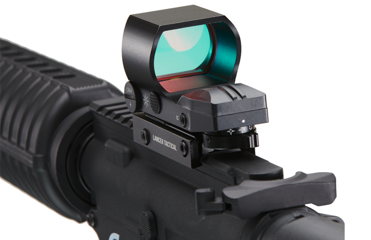 Lancer Tactical Holographic Red Dot Reflex Sight (Color: Black) - US ...