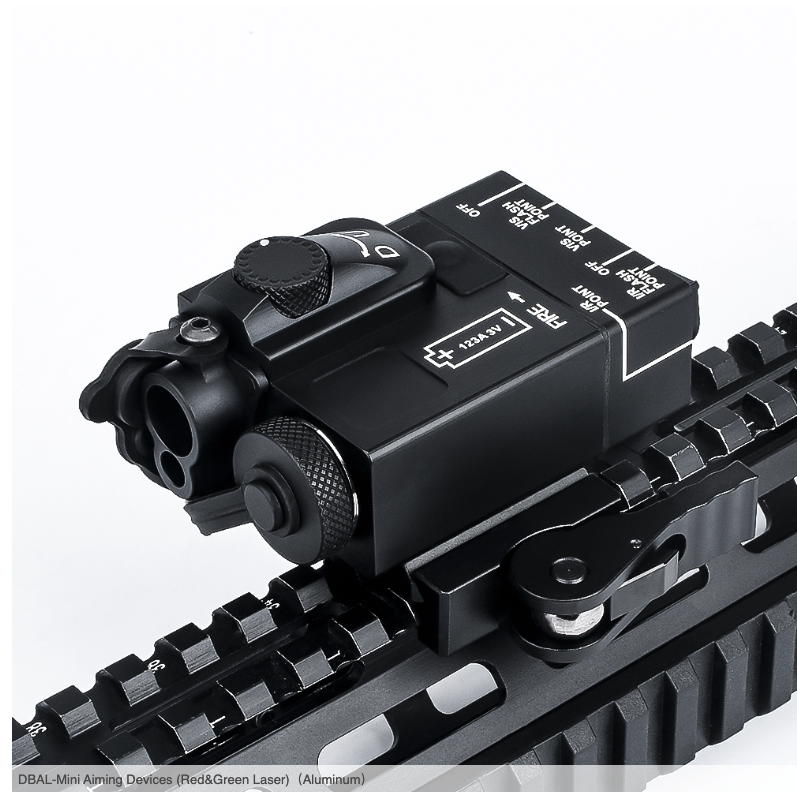 WADSN Mini Aluminum DBAL-A2 Aiming Device Red&IR Laser - US Airsoft, Inc.